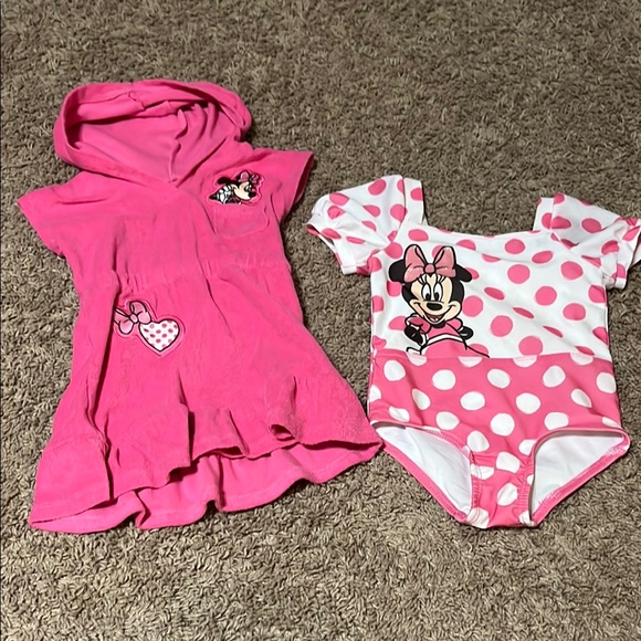 Disney | One Pieces | Disney Minnie Mouse Pink Kids One Piece Set ...